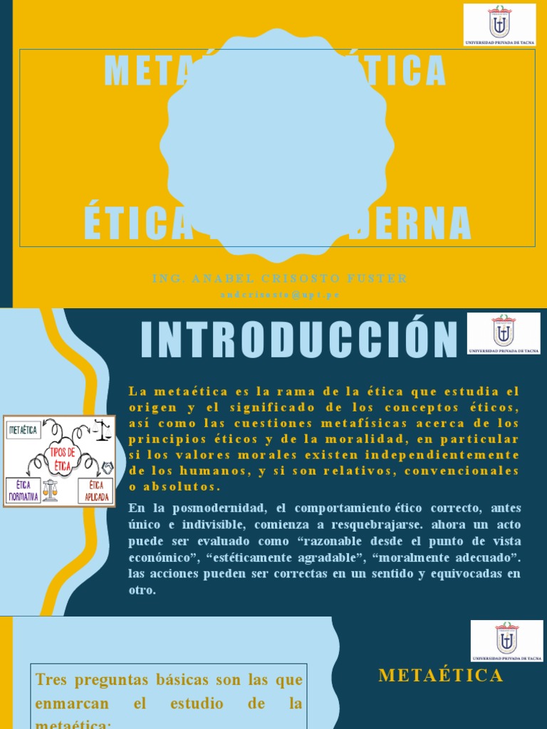 Ética Crítica o Metaética y É. Posmoderna | PDF | Realismo filosófico ...