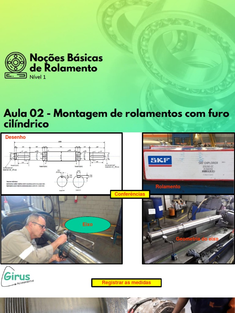 2 - Montagem de Rolamentos Com Furo Cilíndrico | PDF | Temperatura