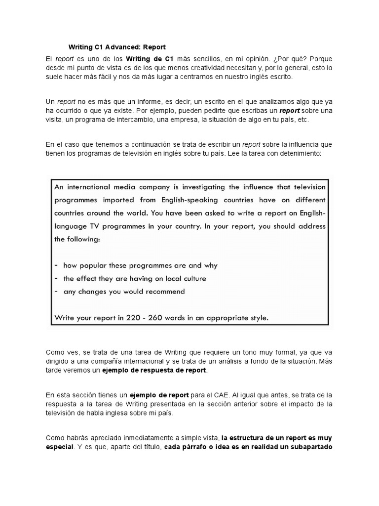 WRITINGS CAE Report and Proposal | PDF