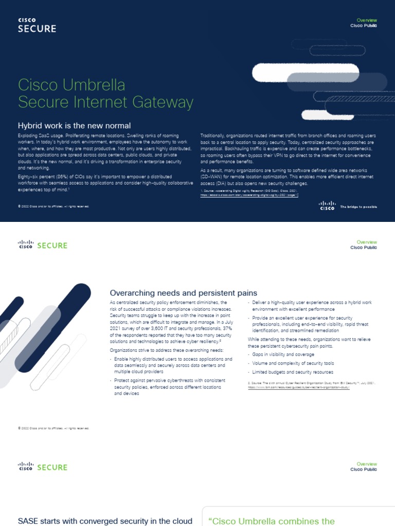 Umbrella Secure Internet Gateway | PDF | Cloud Computing | Computer ...