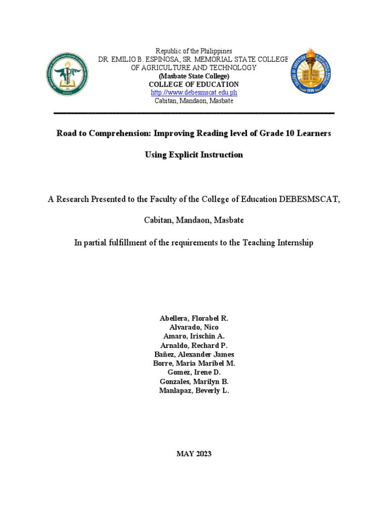 Explicit Teaching | PDF | Reading Comprehension | Learning