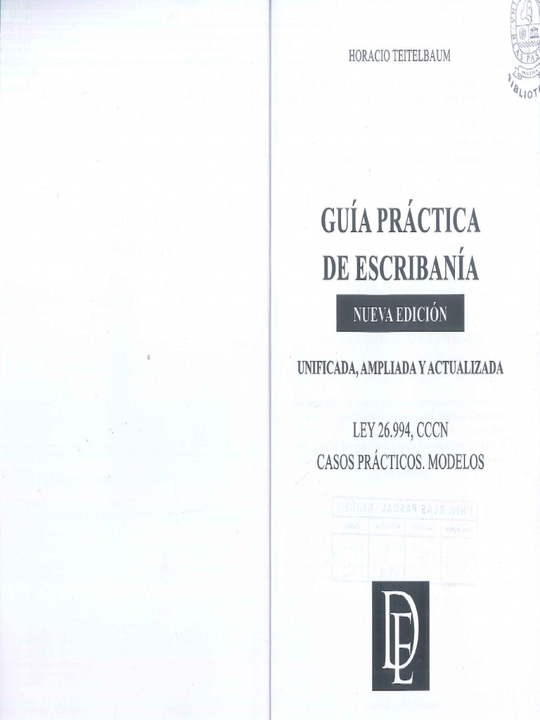 Guía Práctica de Escribanía | PDF