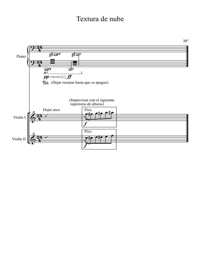 Textura de Nube - Partitura Completa | PDF