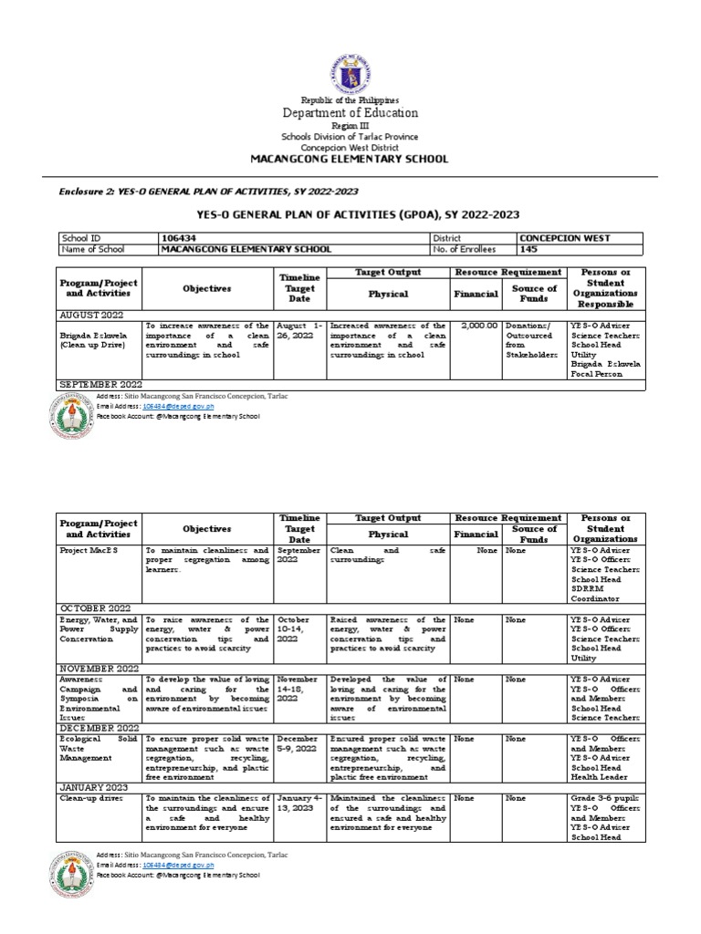 Enclosure2 YES O GPOA 2022 2023 Plan B | PDF