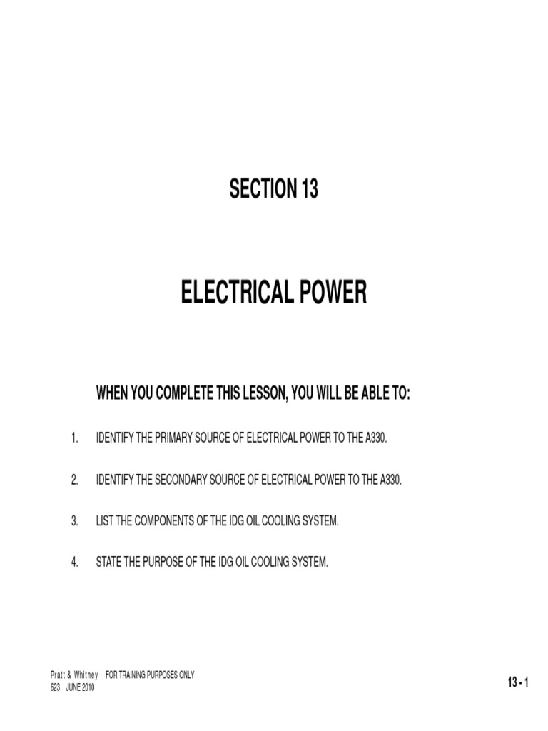 623-13 - Electrical Power | PDF | Valve | Heat Exchanger