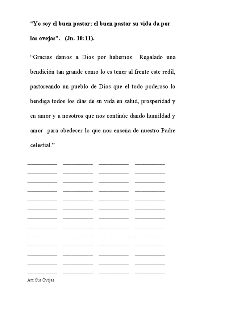 Yo Soy El Buen Pastor | PDF