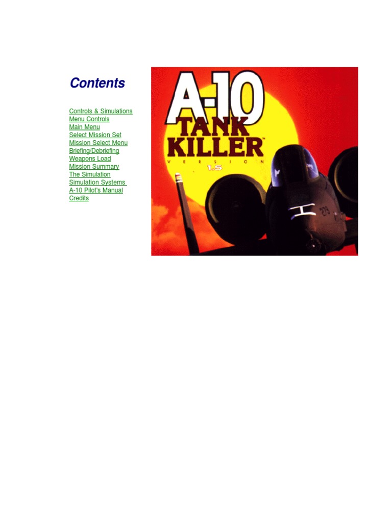 A-10 Tank Killer: Pilot's Guide | PDF | Close Air Support | Tanks