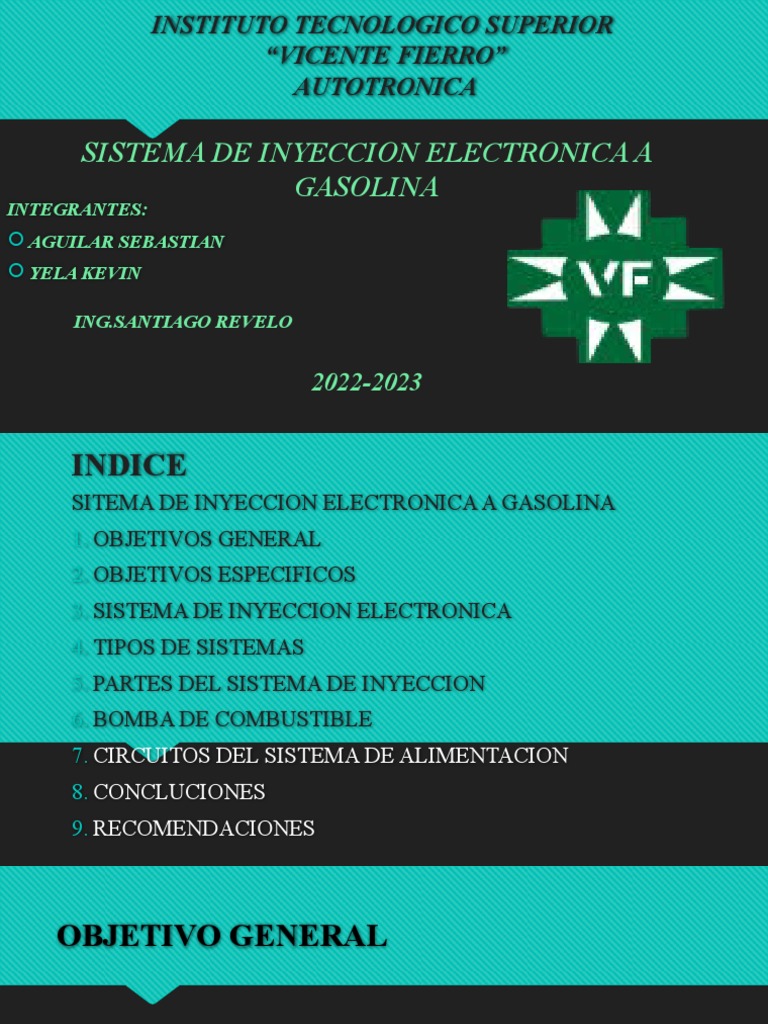 Sistemas de Inyección Electrónica en Vehículos | PDF | Inyección de ...