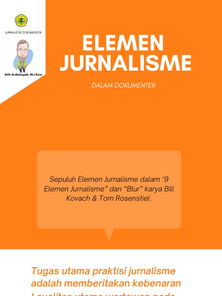 Elemen Jurnalisme dalam Dokumenter | PDF