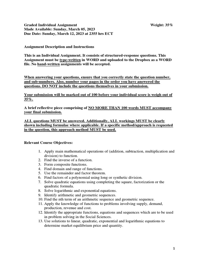 Mark Scheme | PDF | Function (Mathematics) | Factorization
