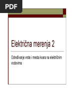 15 Elektricna Merenja Na Kablovima | PDF