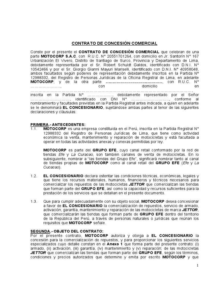 Contrato Sta PDF | PDF