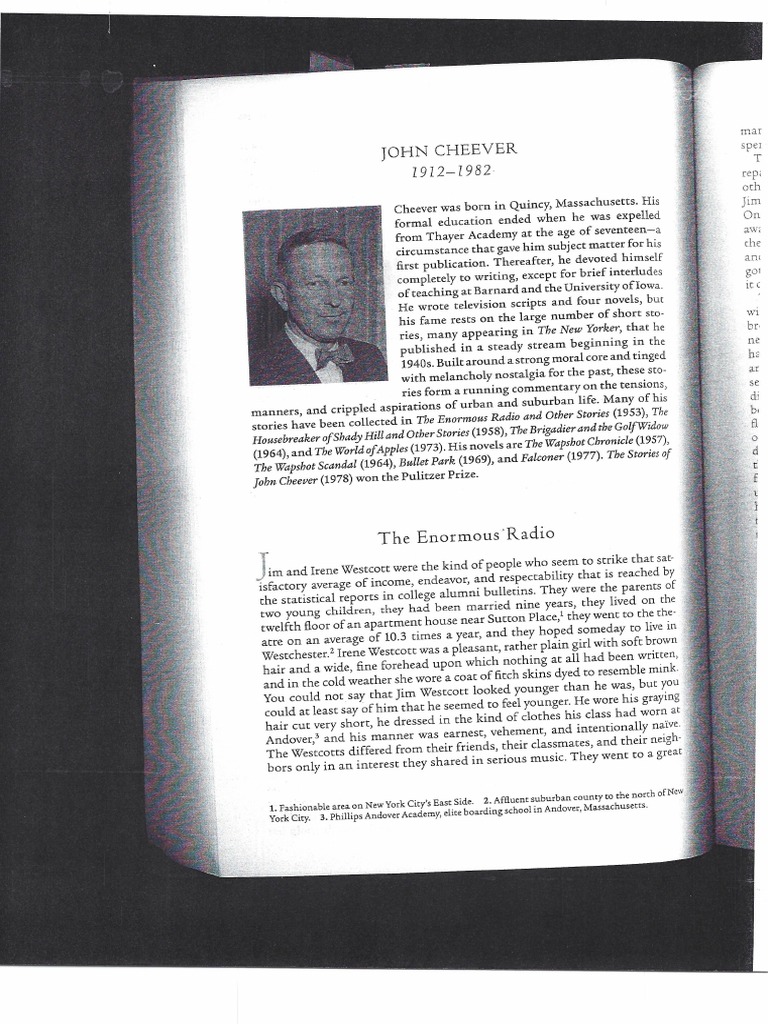 John Cheever - The Enormous Radio-2 | PDF