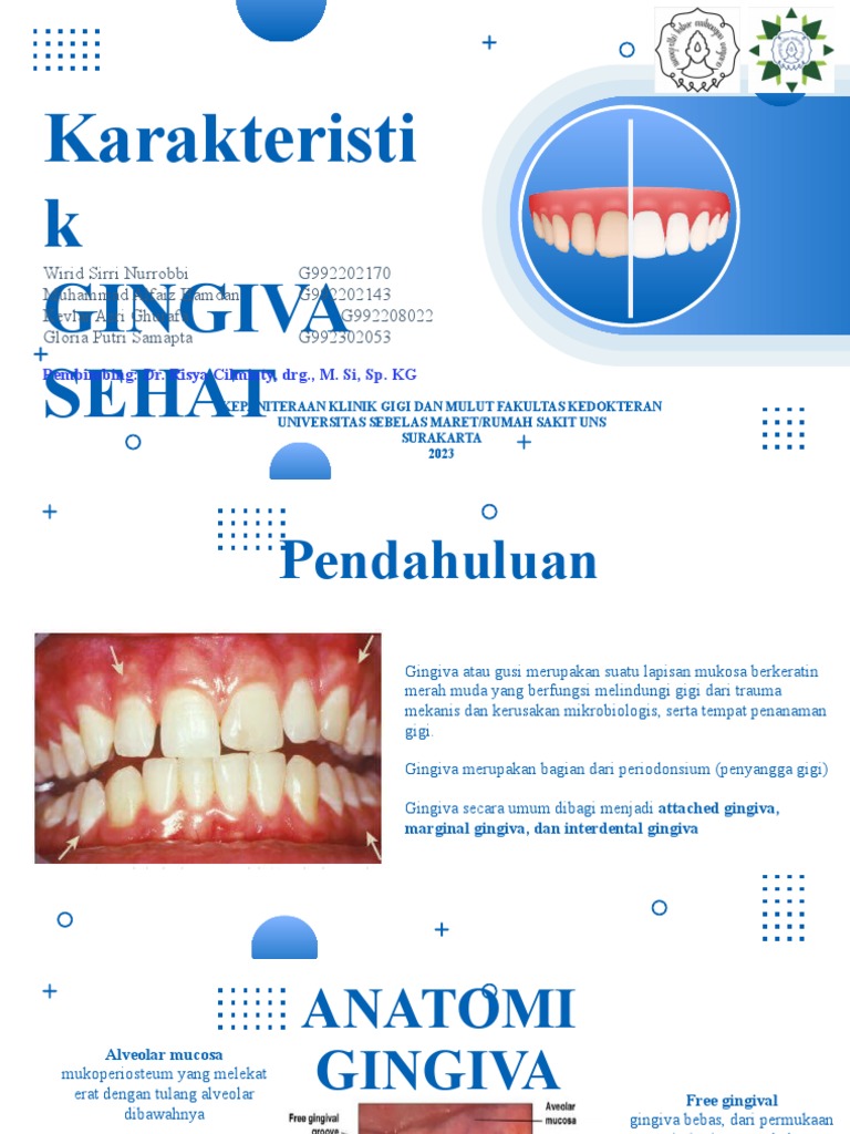 Karakteristik Gingiva Sehat | PDF