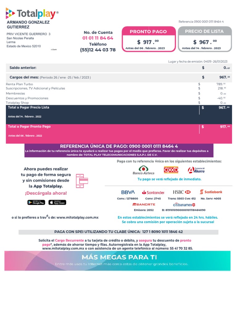 Total Play | PDF | Bancario | Servicios financieros