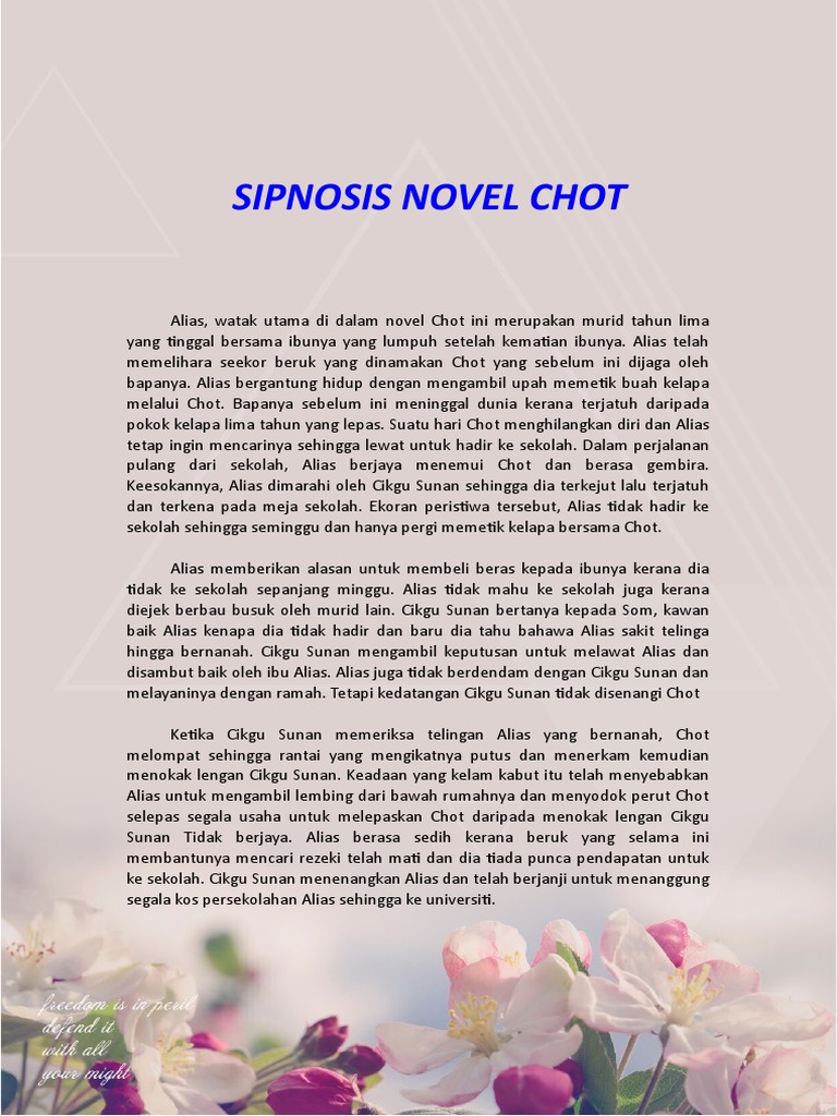 Sipnosis Chot | PDF