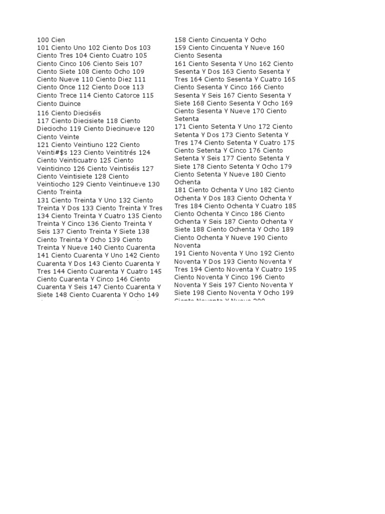 Dokumen - Tips Numeros 1 Al 1000 | PDF