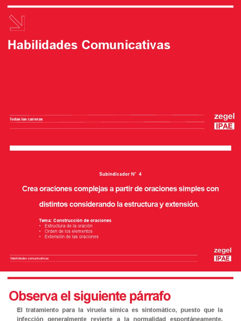 Il2 - Tema 4 - PPT Habilidades Comunicativas | PDF | Oración (Lingüística) | Verbo