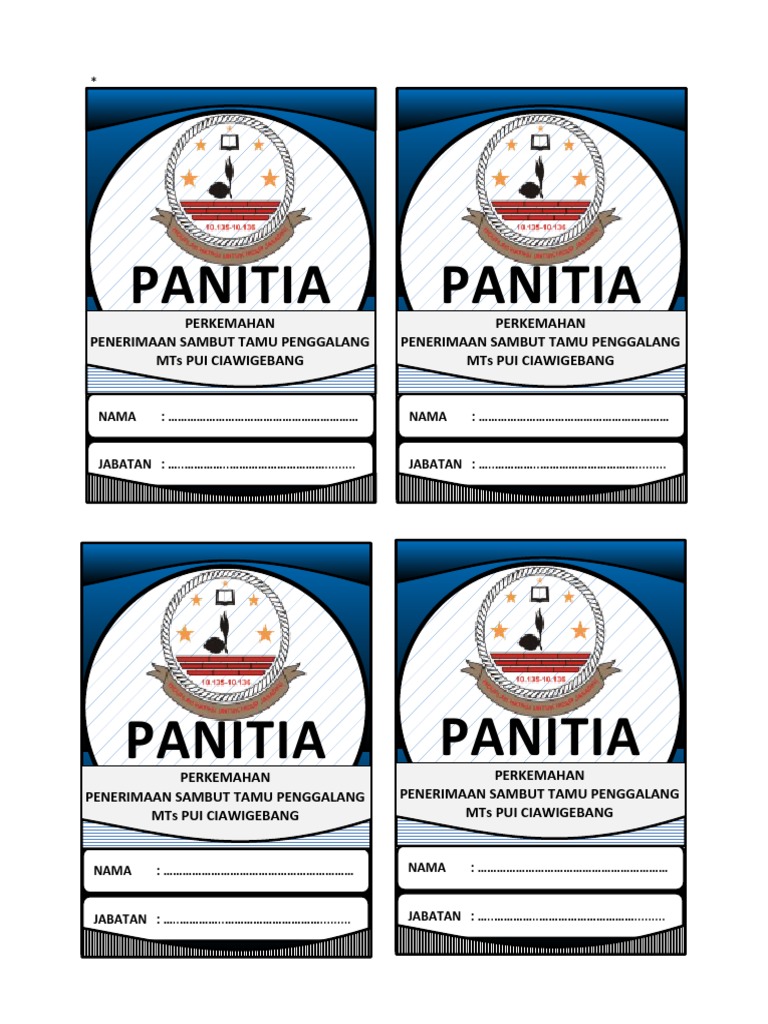 ID CARD Perkemahan | PDF