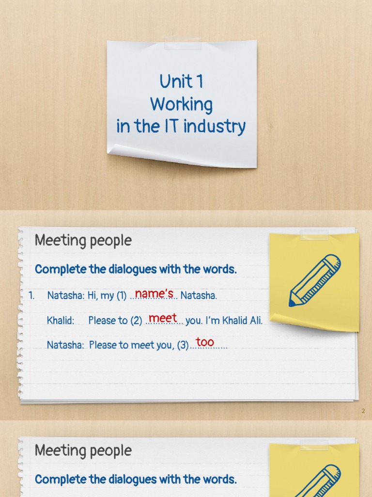Unit 1 - Working in The IT Industry - 17!12!21 | PDF | Languages | Foreign Language Studies