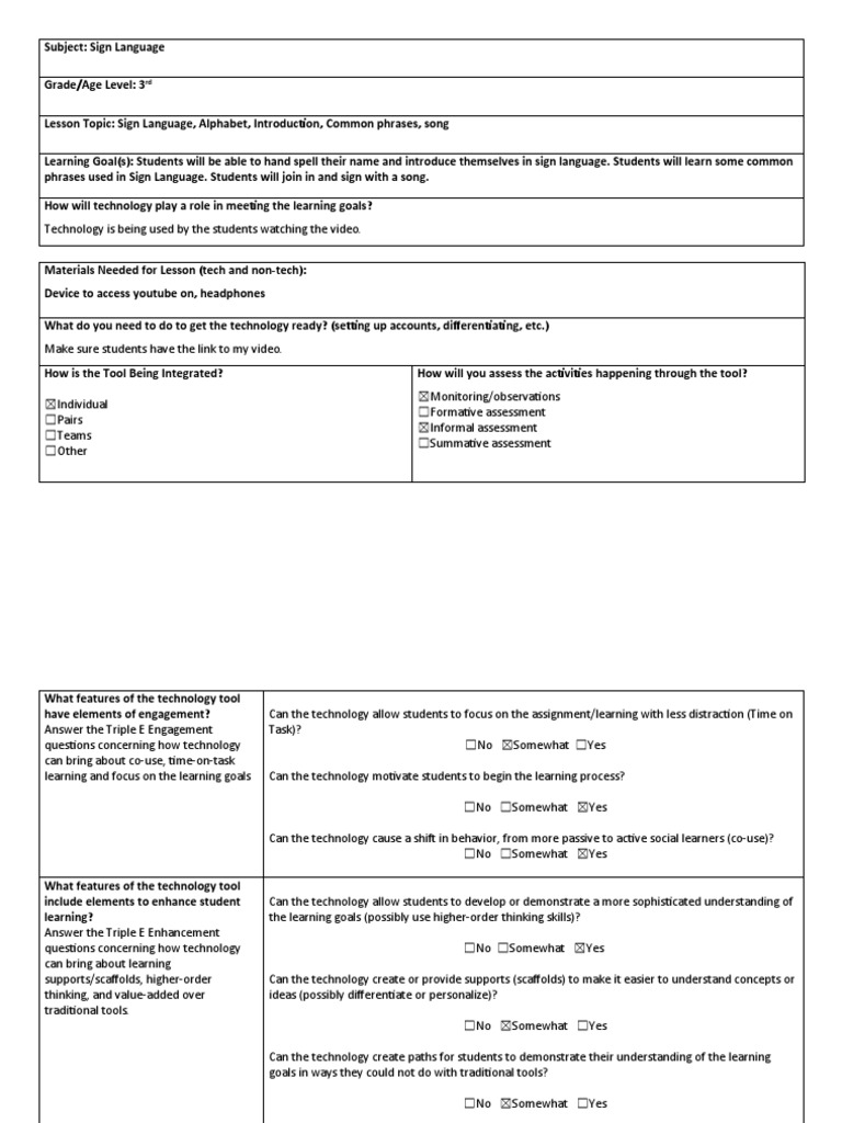 Using Tech Form 7 Pdf