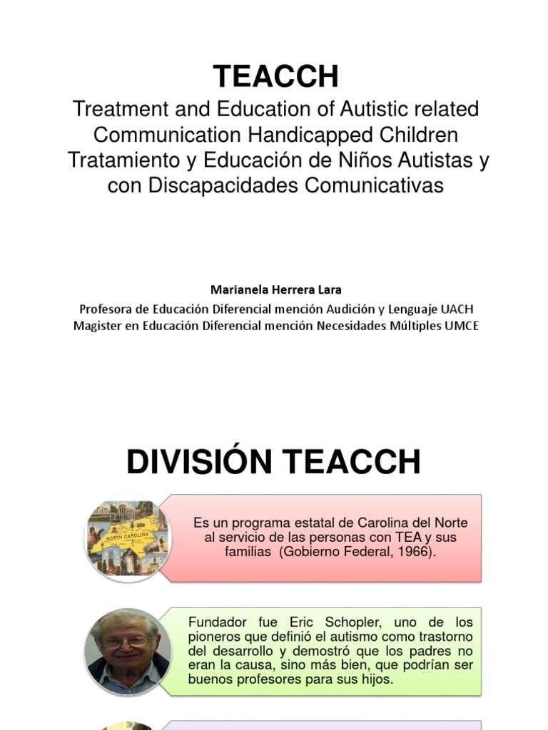 Fundamentos Del Teacch 2023 | PDF | Espectro autista | Aprendizaje