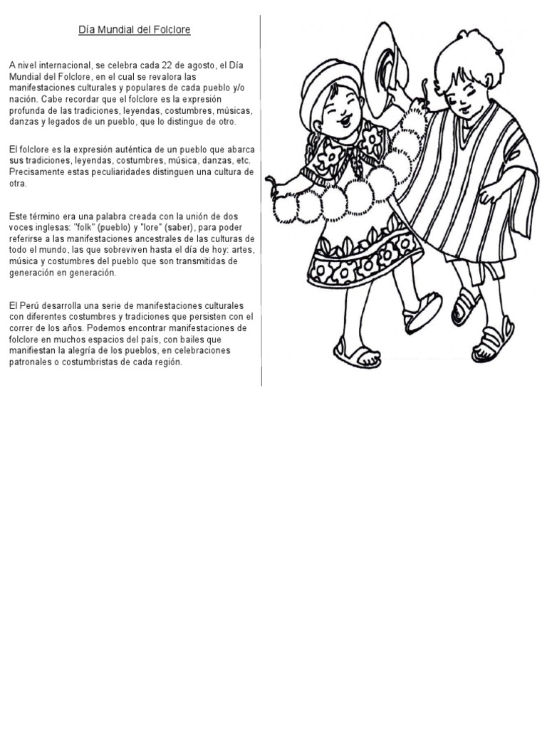 Día Mundial Del Folclore | PDF