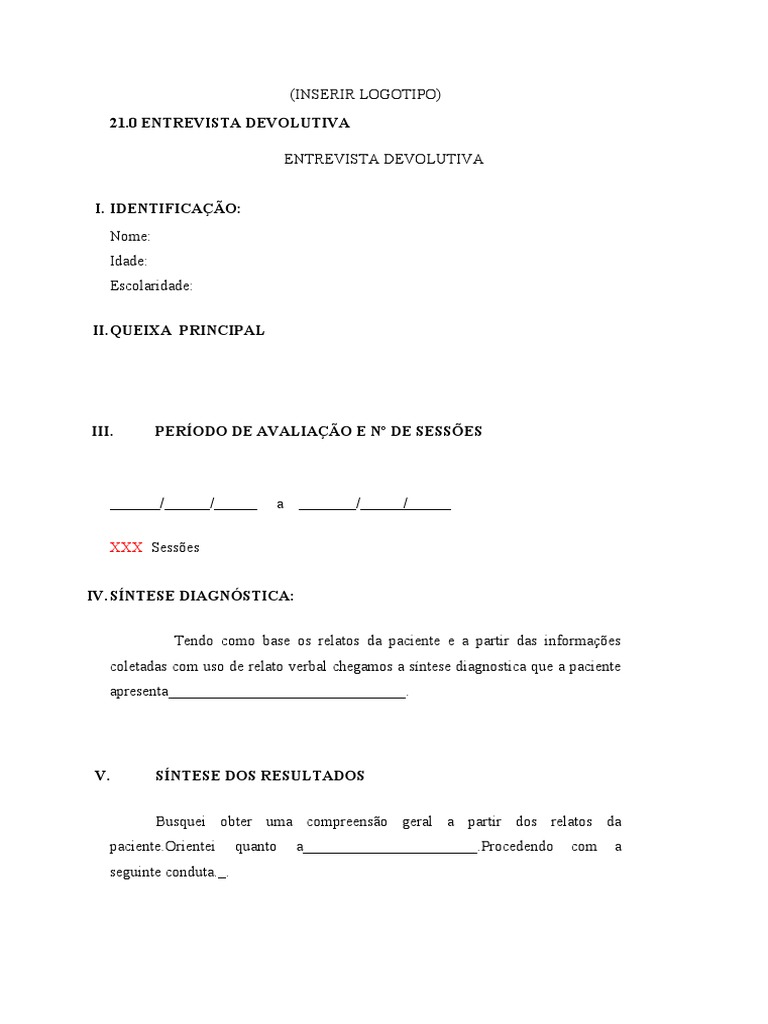 Entrevista Devolutiva | PDF