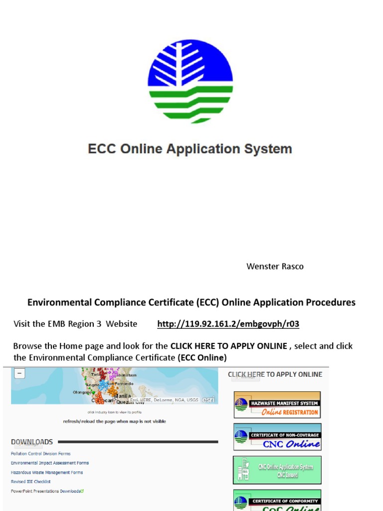 ECC Online Application | PDF | Icon (Computing) | Online And Offline