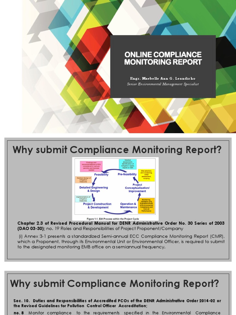 DENR Compliance Monitoring Report Guide | PDF