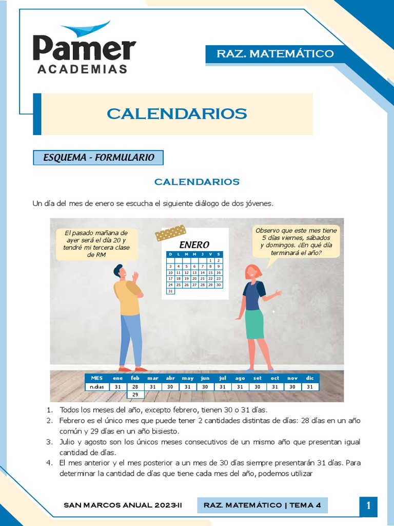 C_Sem4_RM_Calendarios | PDF