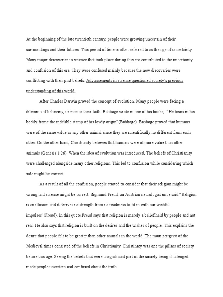 Zeitgeist Essay | PDF