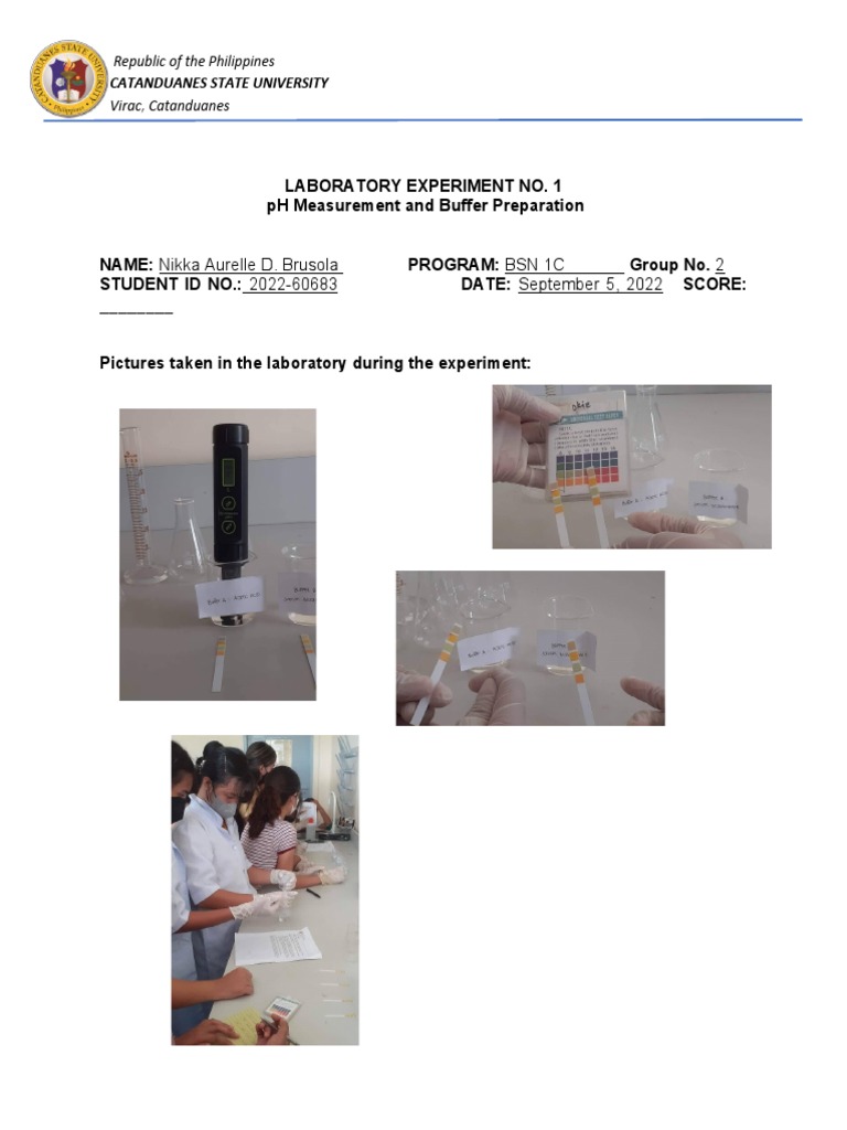 Biochem Lab Experiment 1 Pdf