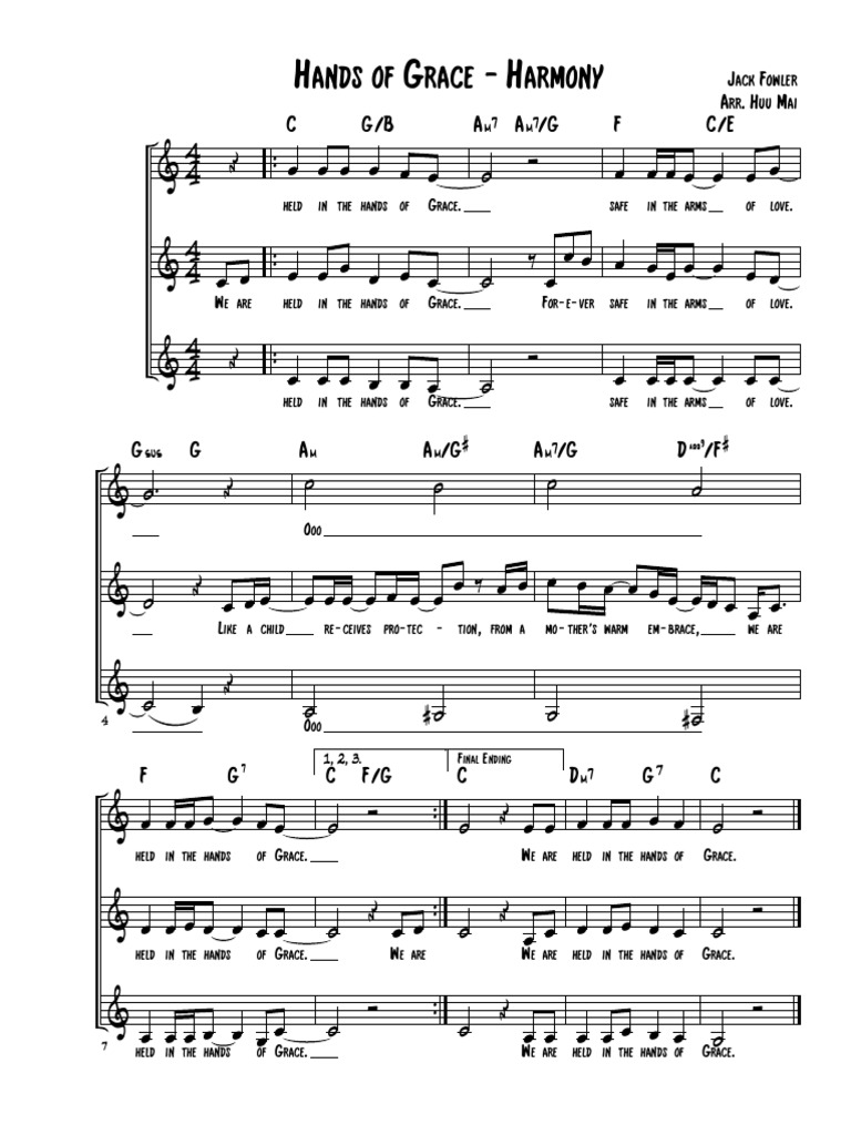 Hands of Grace - Harmony | PDF