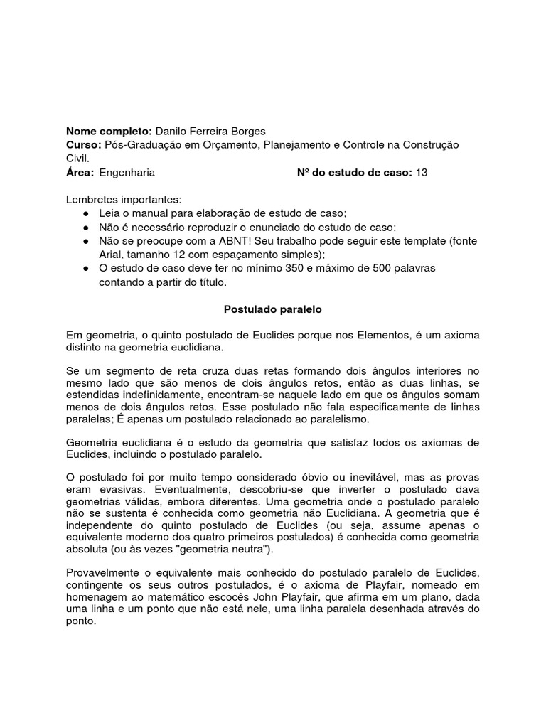 Template EC | PDF | Triângulo | Axioma