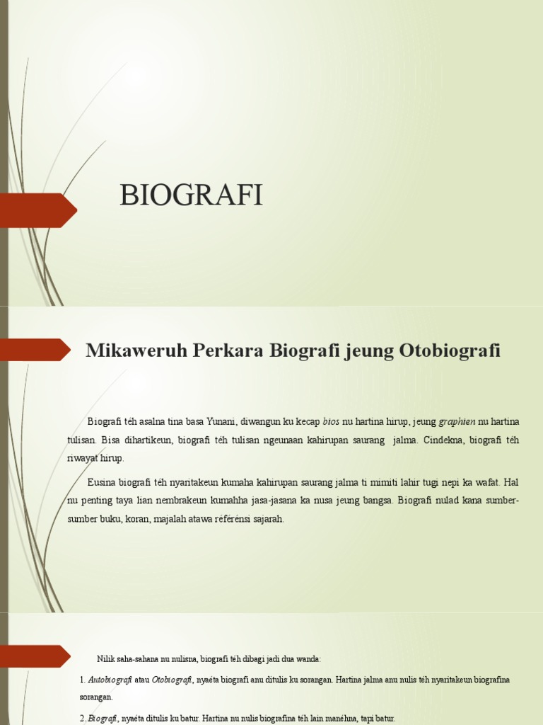 Biografi Kelas 2 | PDF
