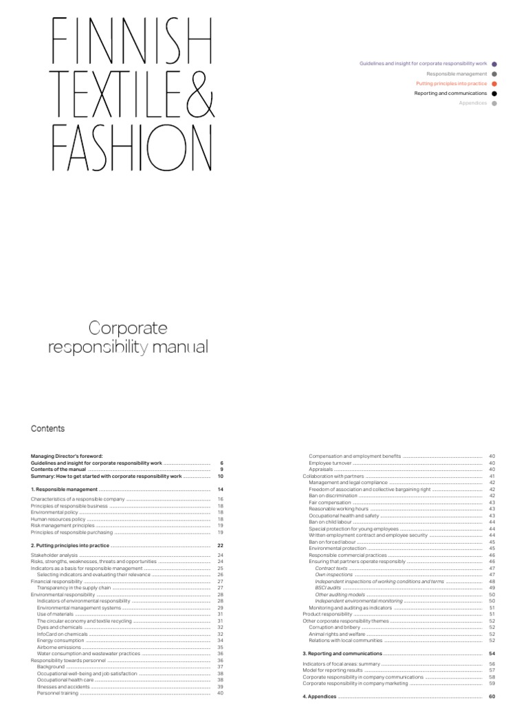 STJM Corporate Responsibility Manual | PDF | Corporate Social ...