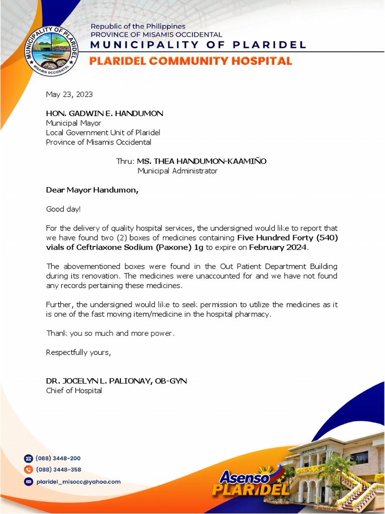 9 Letter - Medicines To Be Utilized | PDF