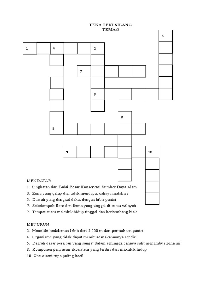 Teka Teki Silang | PDF