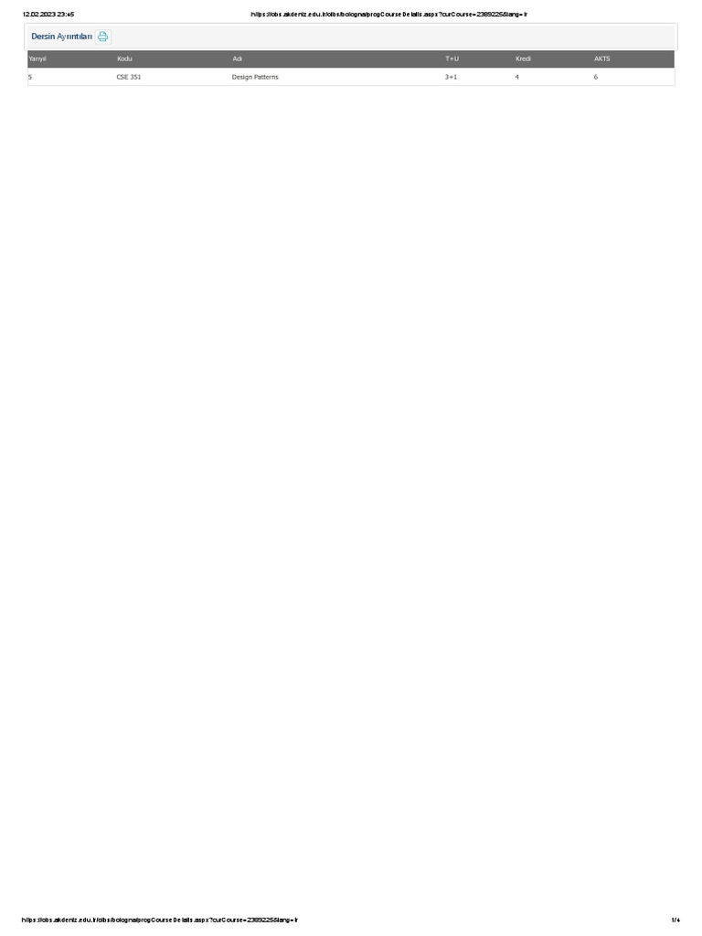 Prog Course Details | PDF