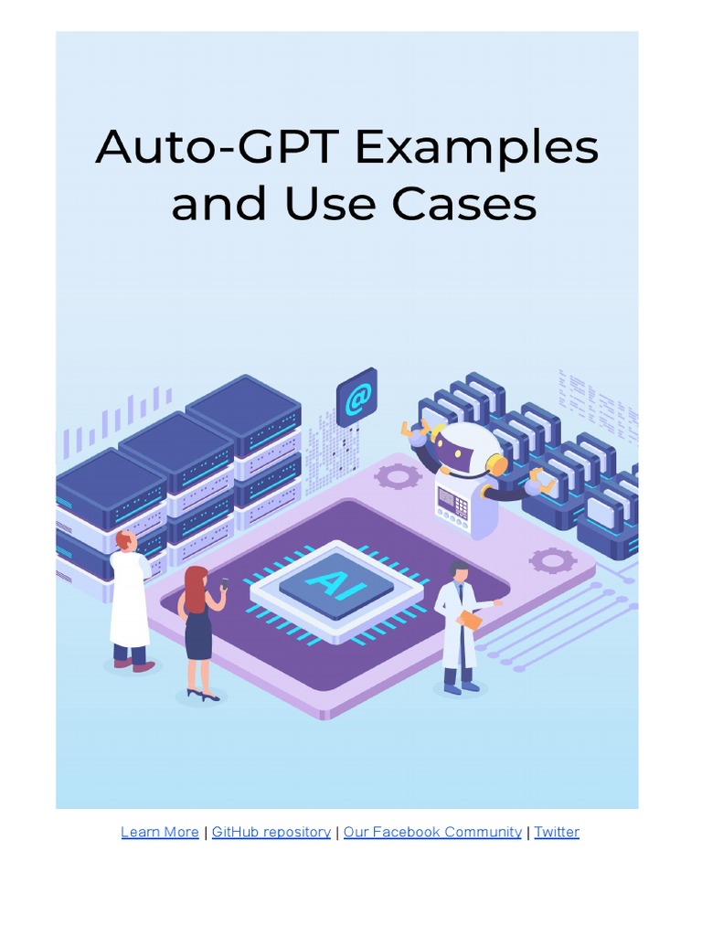 AutoGPT PDF Auto GPT Examples and Use Cases | PDF | Artificial Intelligence | Intelligence (AI ...
