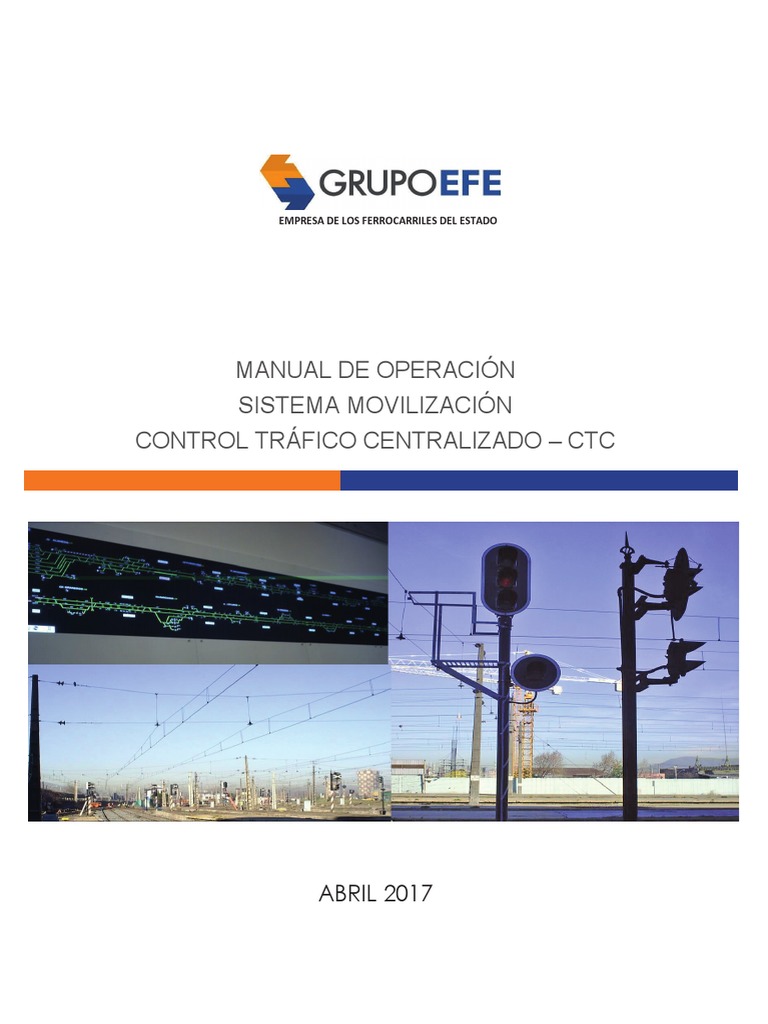 Manual CTC Abril 2017 | PDF | Transporte | Seguridad ferroviaria