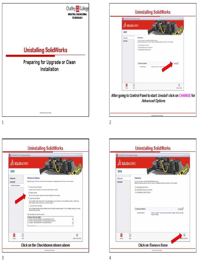 Unistalling Solidworks | PDF | Software | Software Development