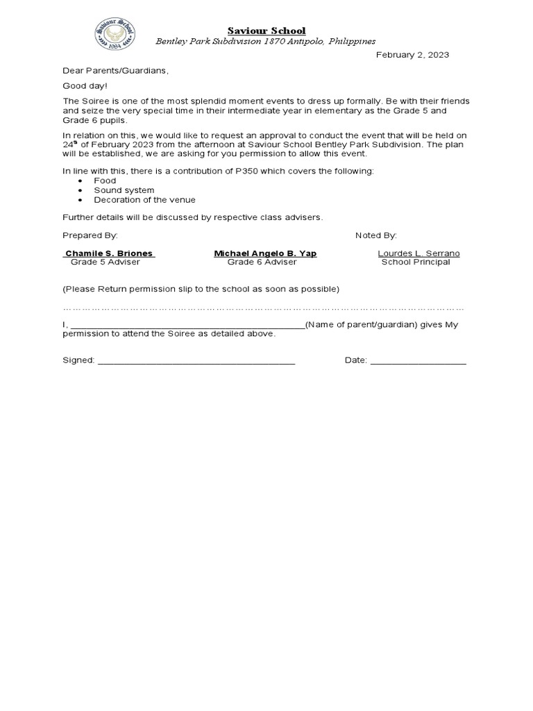 Permission Letter Event | PDF