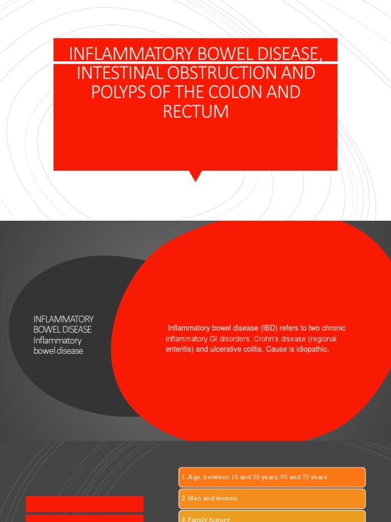 Inflammatory Bowel Disease Intestinal Obstruction and Polyps | PDF ... Inflammatory Bowel Disease Intestinal Obstruction and Polyps | PDF ...