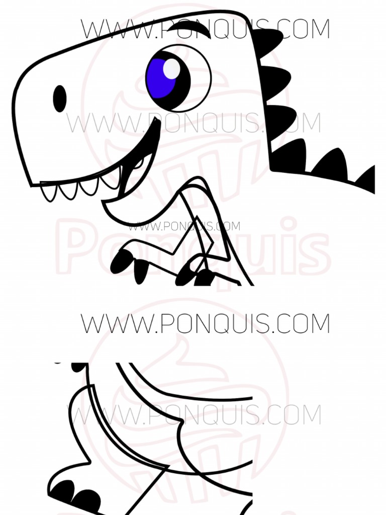 Moldes de Dinosaurio Rex Grande para Descargar Gratis en PDF s36 | PDF