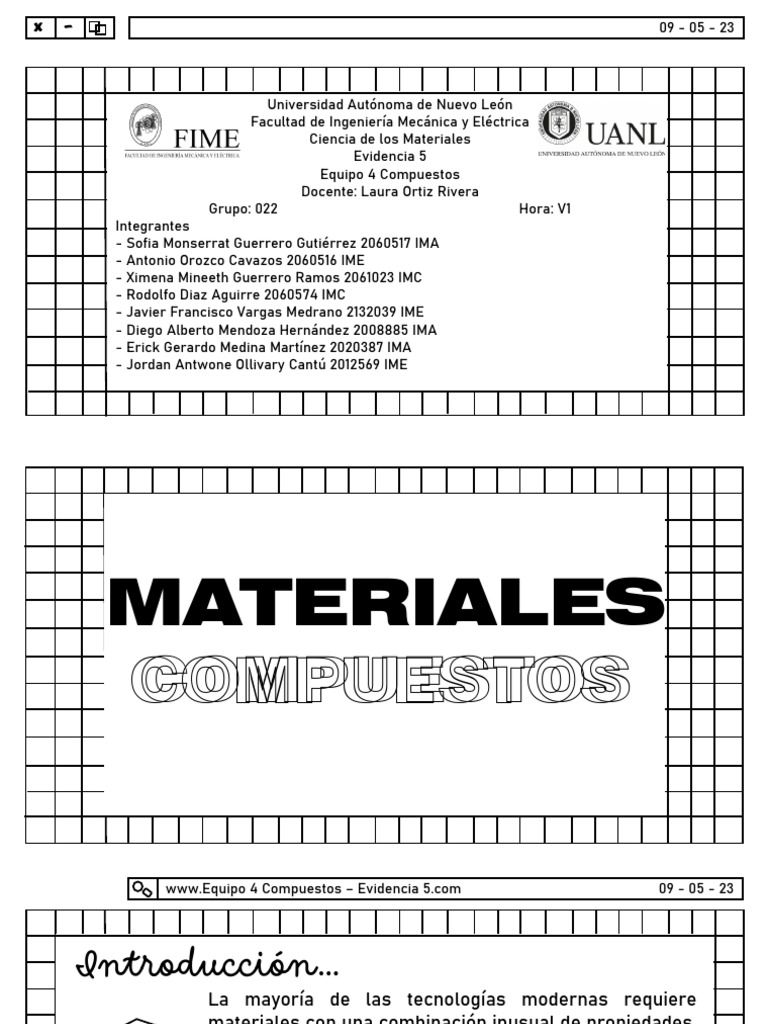 Eq4compuestos Cienciasmateriales Ev5 | PDF | Material compuesto | Hormigón