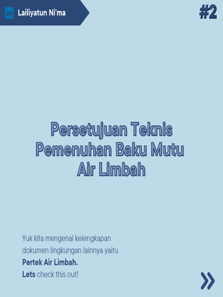 Persetujuan Teknis Air Limbah | PDF