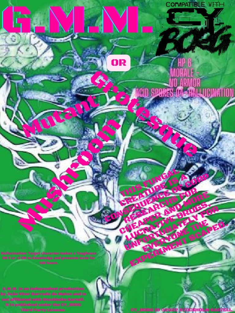 G.M.M. or Grotesque Mutant Mushroom | PDF | Mycology | Fungus