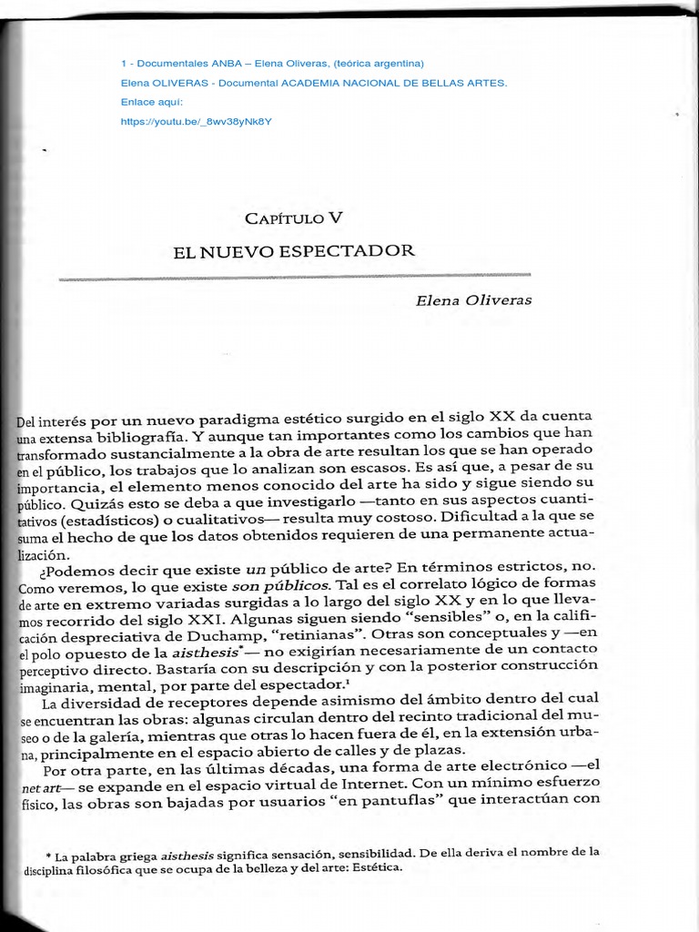 EL NUEVO ESPECTADOR - Elena Oliveras - Cap5 1 1 | PDF